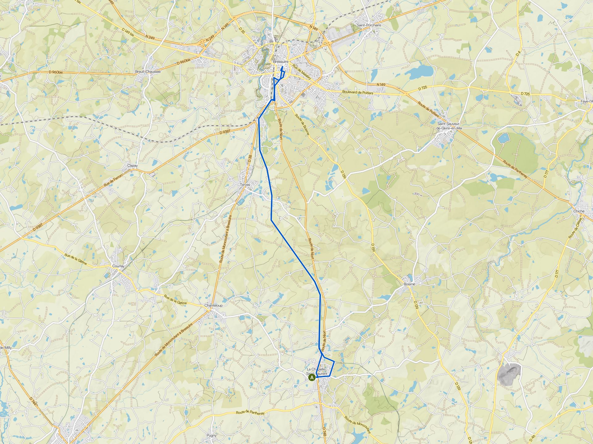 Les meilleurs parcours vélo sans trafic autour de Moutiers-sous ...